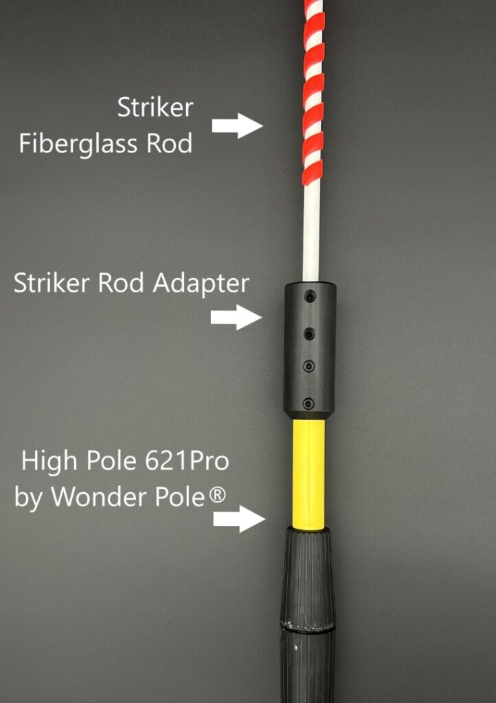 High Pole - (1) Striker Rod Adapter + (4) Striker Rods | Wonder Pole®
